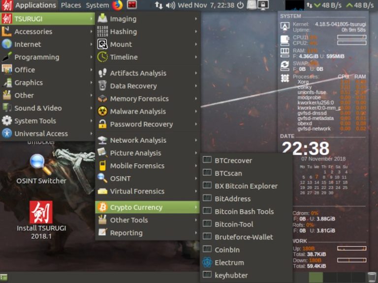 Tsurugi Linux, una nuova distribuzione per informatica forense tutta italiana