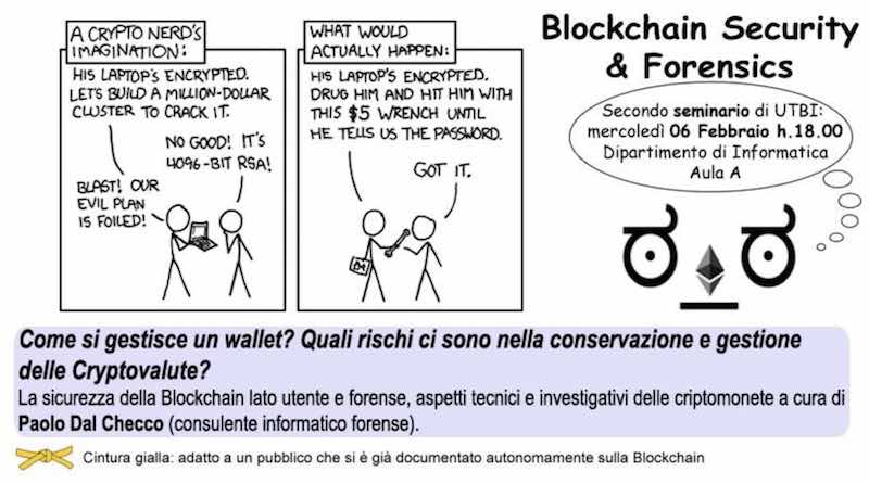 Convegno UTBI su Blockchain Security & Forensics a Torino